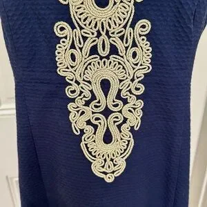 Lilly Pulitzer | Dresses | Lilly Pulitzer Navy Mini Dress With Cream ...
